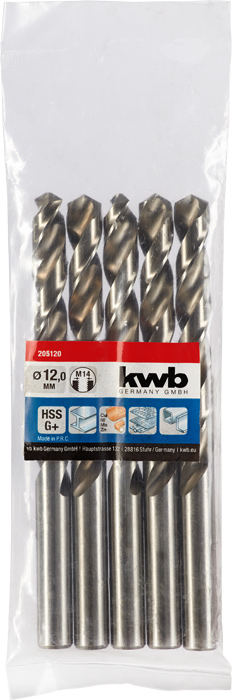 KWB HSS-Spiralbohrer Ø12,0 mm Silver Star | 00419233