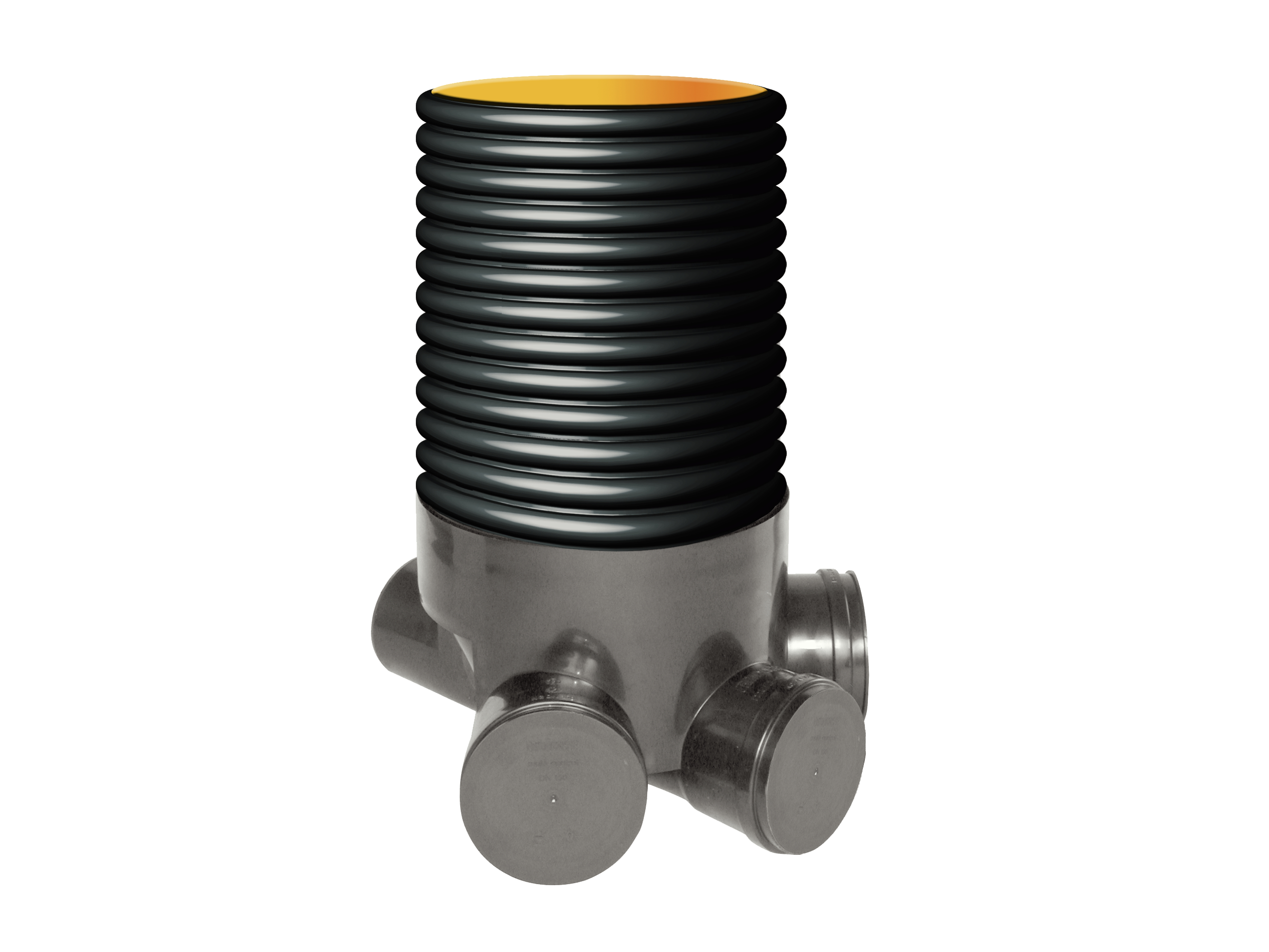 MultiControl Hausanschluß DN 400 1500mm mit 3 Zuläufen KG-Muffe, ein ...